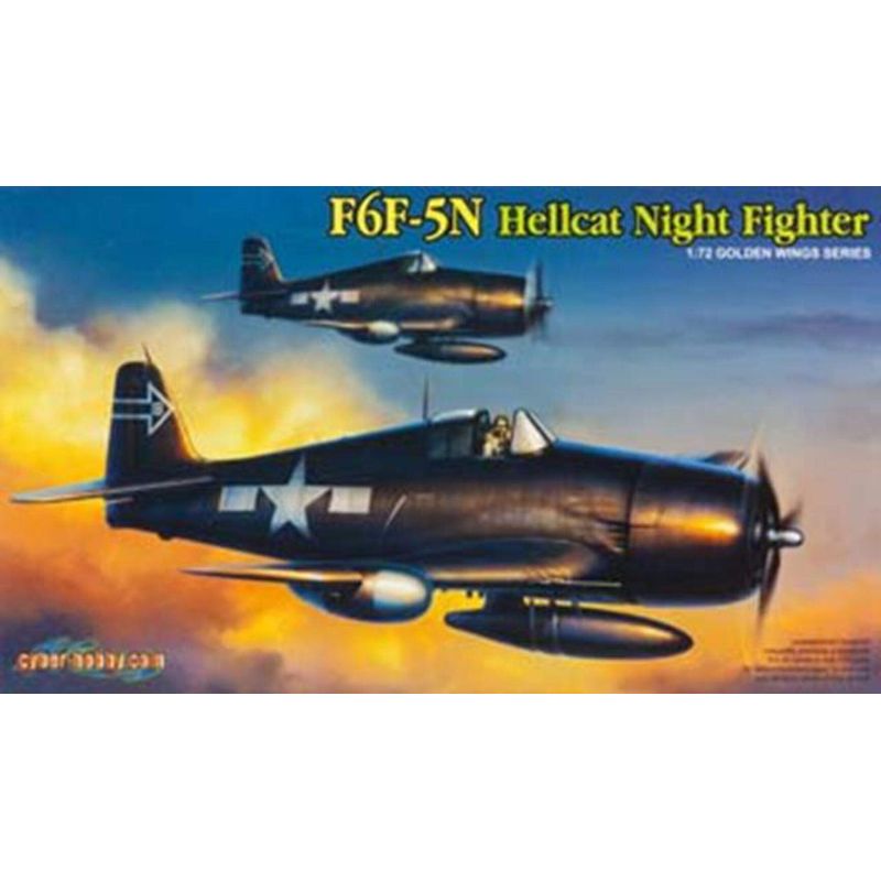 Cyber Hobby 1/72 F6F-5N Hellcat - Night Version - Wing Tech Series ...