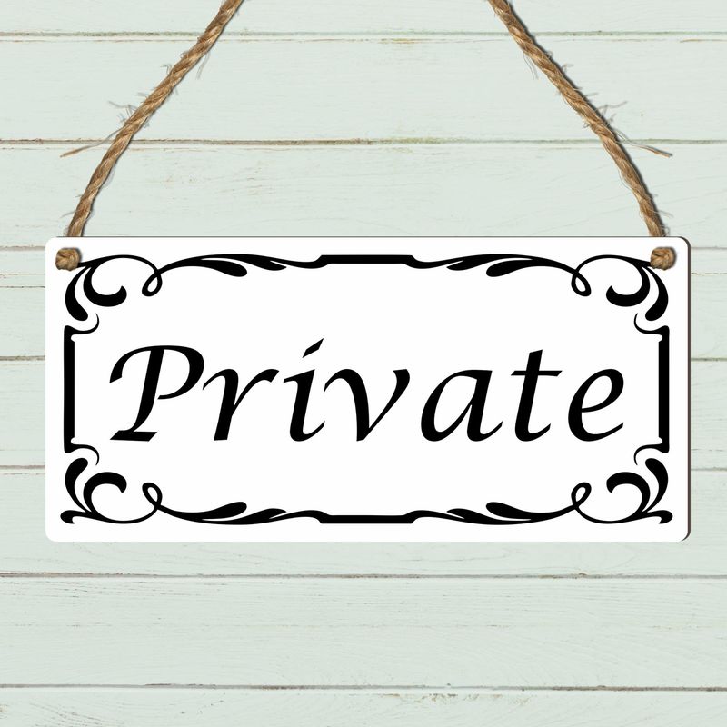 Bathroom Door Sign, Private Room Plaque, Toilet Hanging Sign, Rustic ...