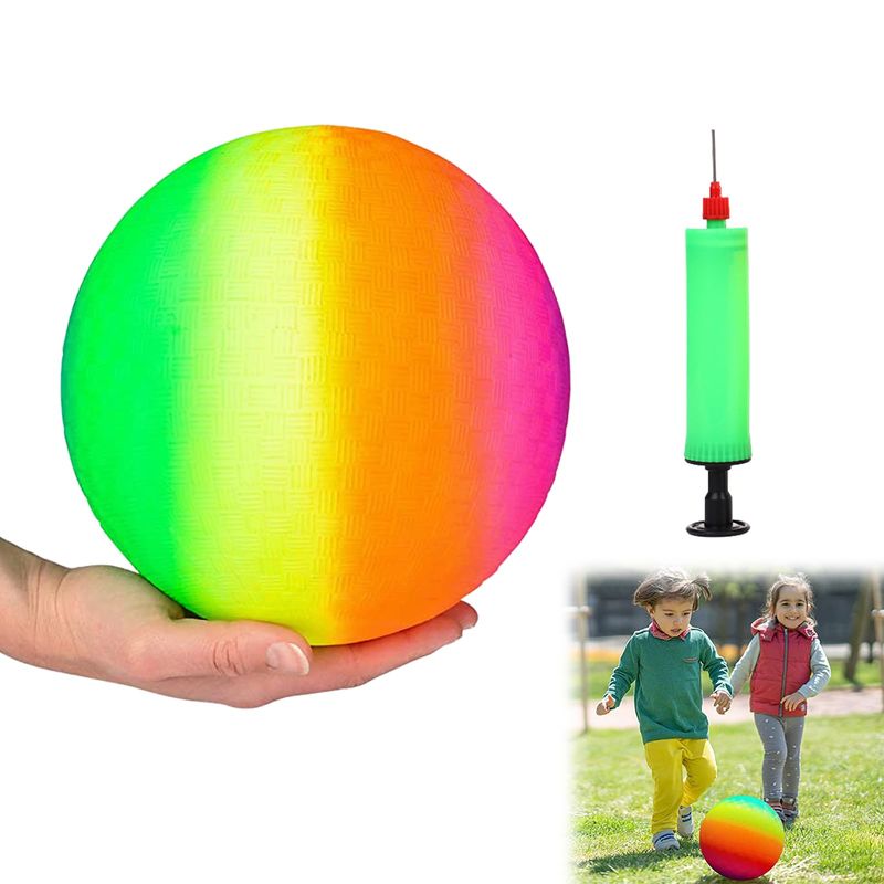 Bavooty Bouncy Kickball, Rainbow Beach Ball, Children's Play Ball, PVC ...