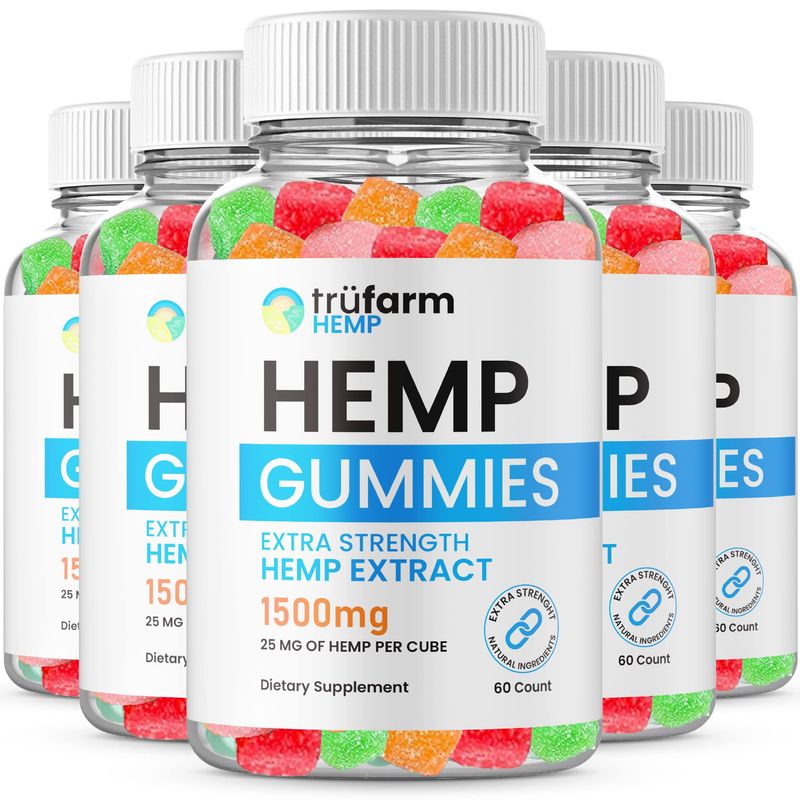 (5 Pack) Trufarm Gummies - Official Formula - Tru Farm Code Gummies ...