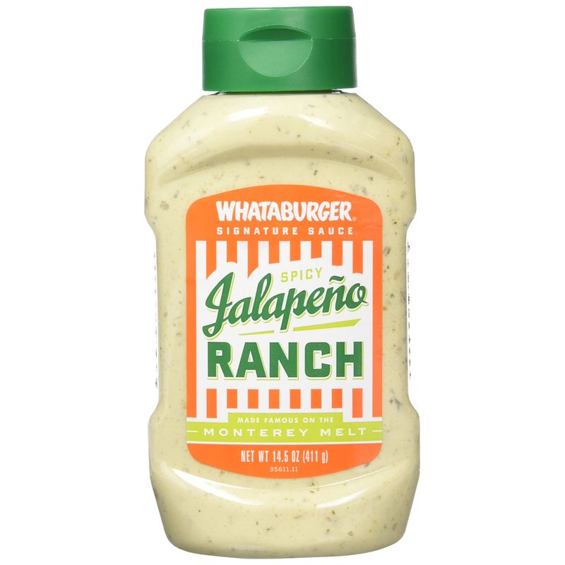 Whataburger Signature Condiments & Sauces (Spicy Jalapeno Ranch ...