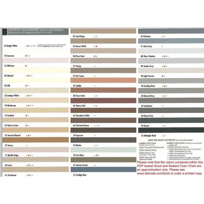 Modern Stone Grout Stain Color Seal - Laticrete Colors - 16oz (Butter ...