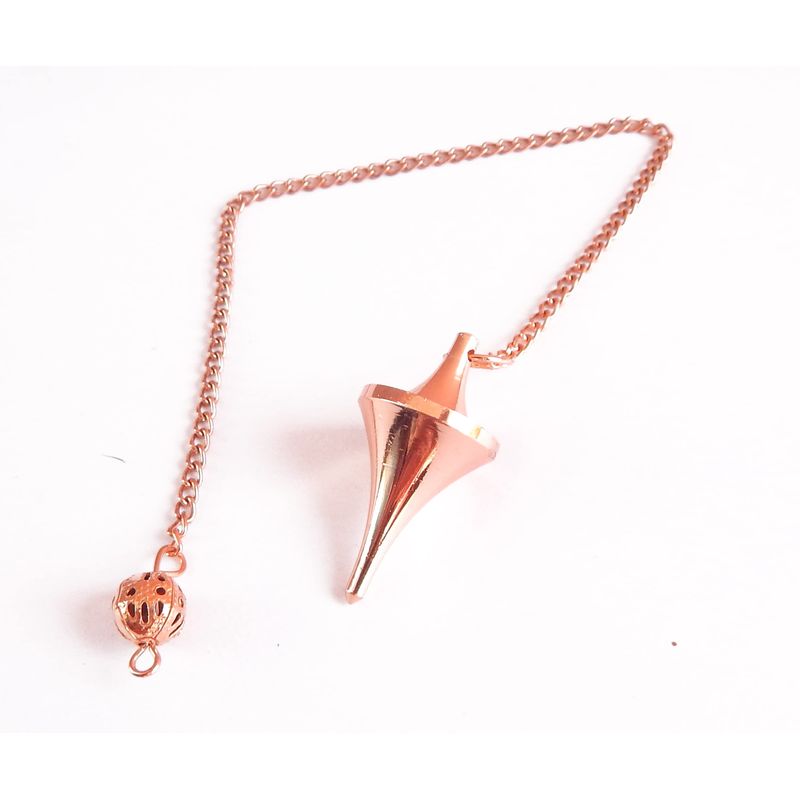 Space Ship Design (UFO) Pendulum, Copper Metal Pendulum, Dowsing Cone ...