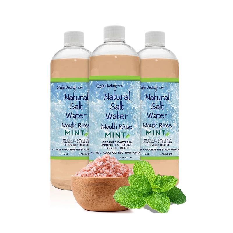 Dale Audrey Natural Saltwater Mouth Rinse | Himalayan Pink Salt Water ...