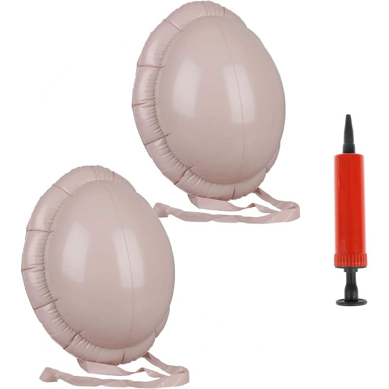 SevenMye 2 Pack Santa Big Belly Inflatable, Santa Claus Beer Belly with ...