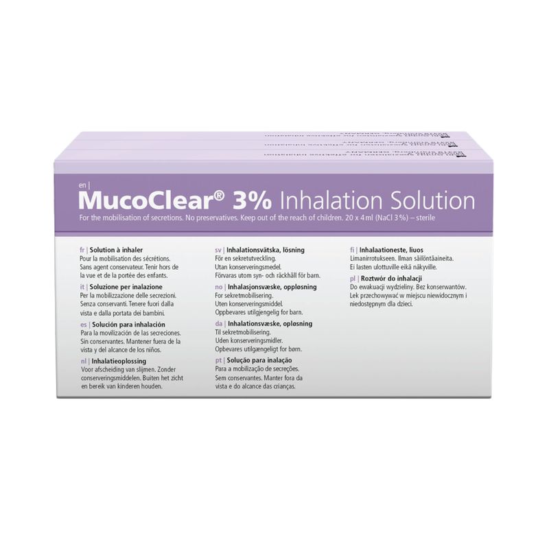 PARI MucoClear 3% Inhalation Solution – Pack of 60 – Mucus Relief ...