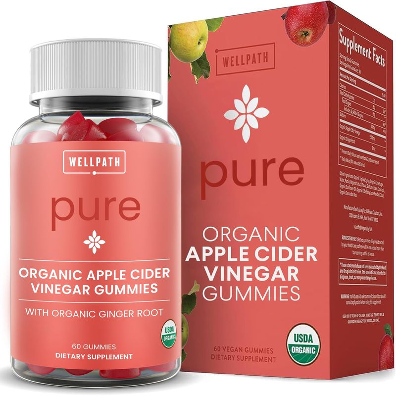 WellPath Pure ACV Apple Cider Vinegar Gummies with The Mother - USDA ...