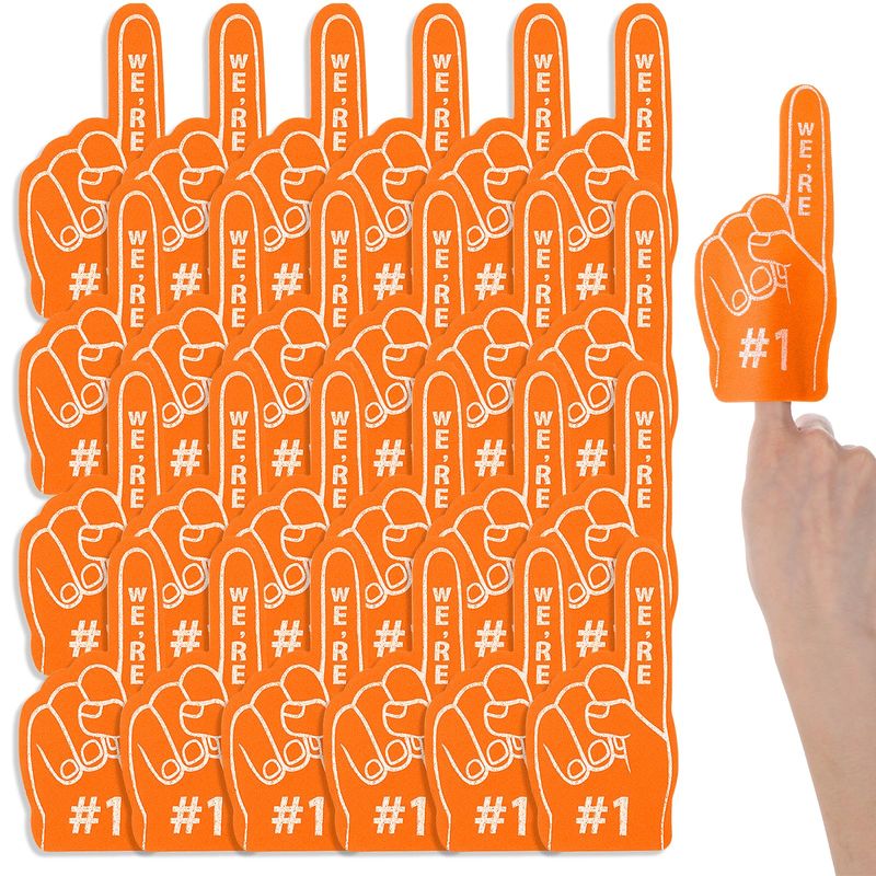 Aster 24 Pcs Mini Foam Fingers, Sport Fan Foam Finger, We're #1 Fan ...