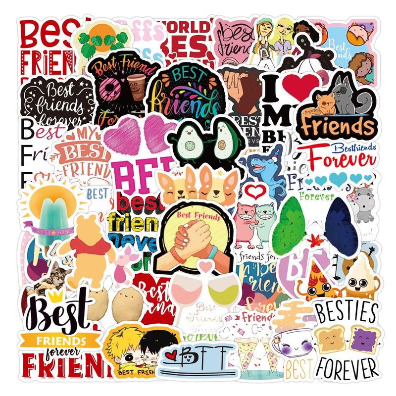 Best Friends Forever Stickers, Friendship Stickers Cute Trendy ...