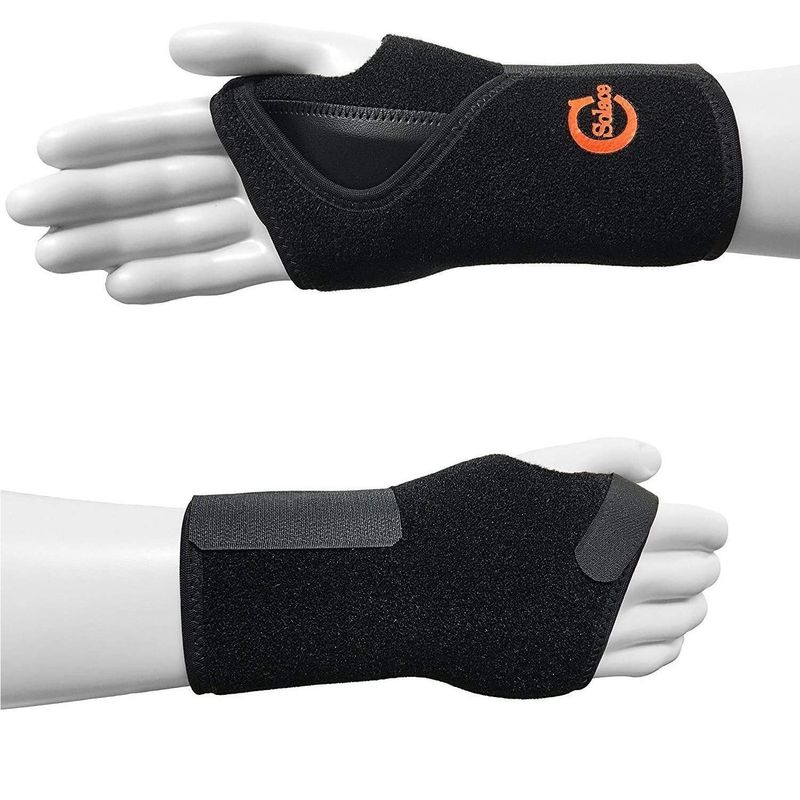 SOLACE CARE Black Hand and Wrist Splint Support (PAIR) - Wrist Injury ...