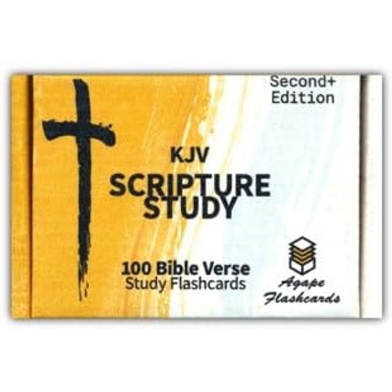Agape Flashcards- KJV Scripture Study Flashcards: 100 of The Most ...