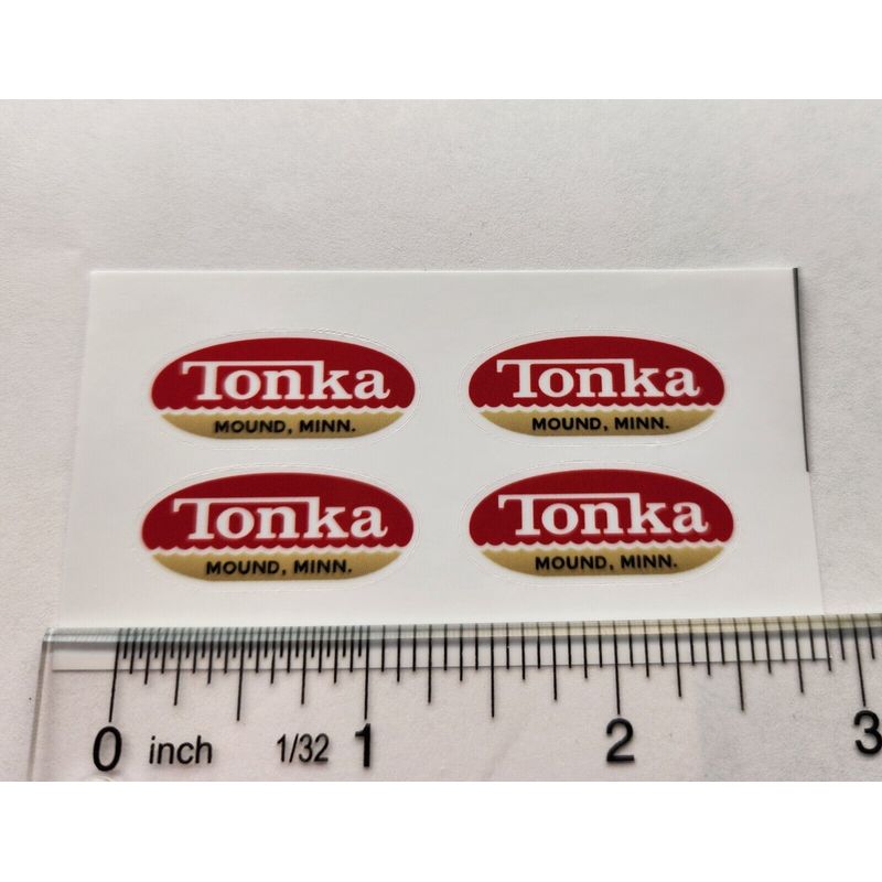 Tonka Logo Sticker 1962 To 1963 Vintage Truck Oval Vinyl Decals ...