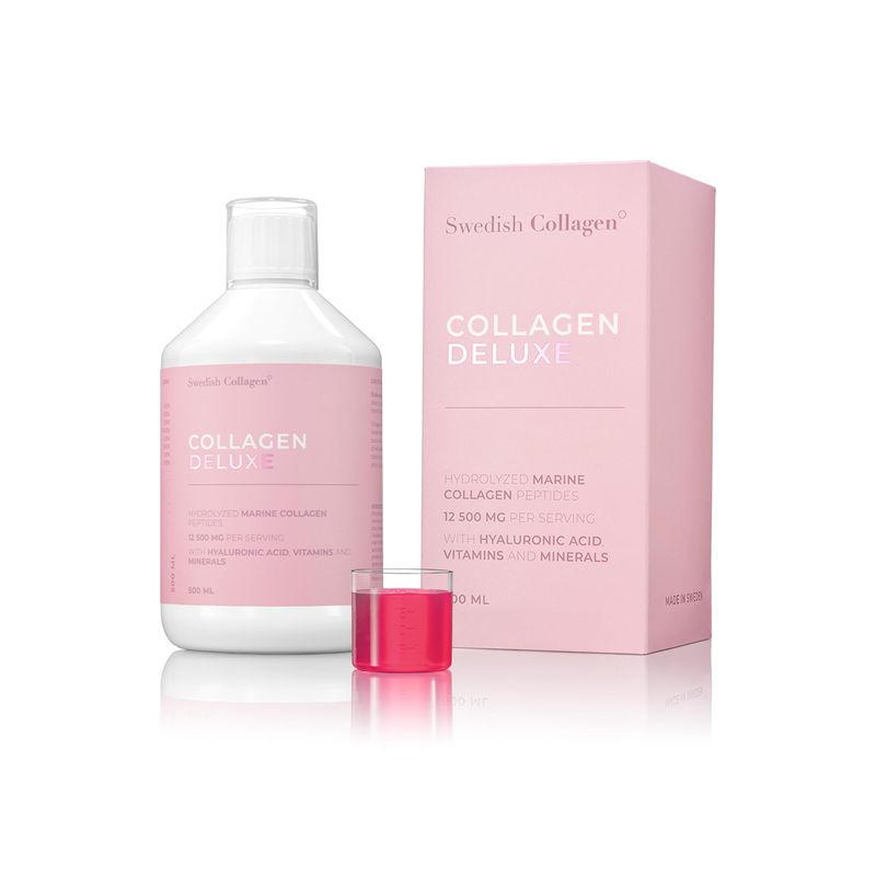 Swedish Collagen Deluxe | 12,500 mg Hydrolyzed Marine Collagen Liquid ...