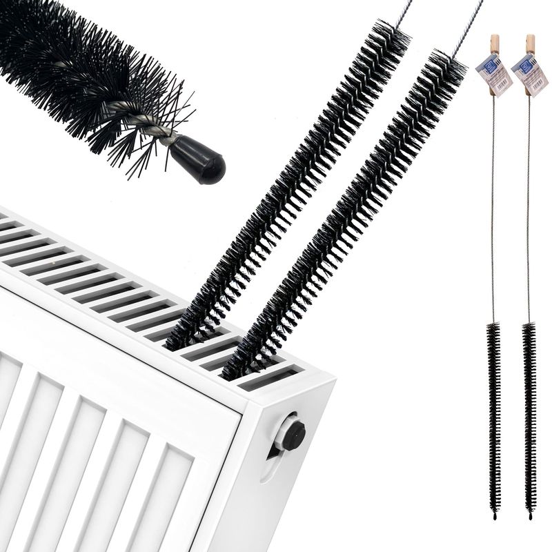 Pack of 2 Radiator Brush, 120cm Long Reach and Flexible Radiator ...