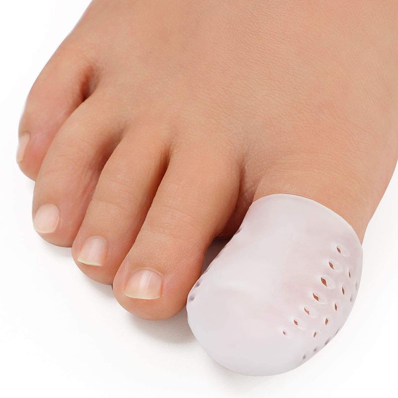 Promifun Gel Big Toe Caps, 12 Packs Toe Protectors, Silicone Breathable ...