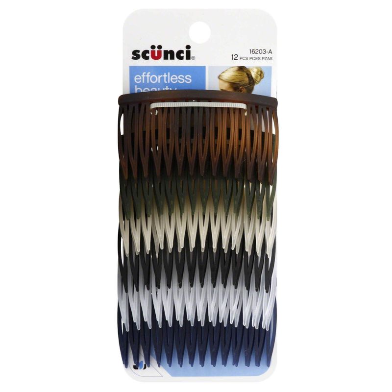 Scunci Effortless Beauty Assorted Side Combs, 12 Count - Online ... Scunci Effortless Beauty Assorted Side Combs, 12 Count - Online ...