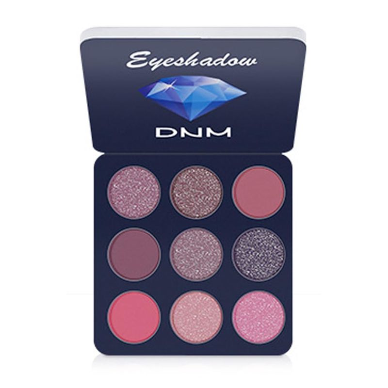 Mini 9 Cool Eye Shadow Palette Black Smoke Matte Glitter Eyeshadow ...