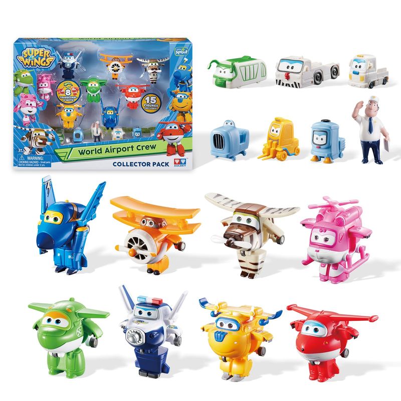 Super Wings Transform-a-Bots World Airport Crew - Serie 1 - Crew ...