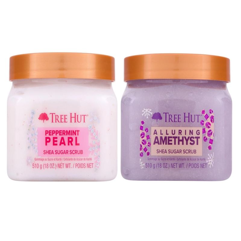 Tree Hut Peppermint Pearl Shea Sugar Exfoliating, Hydrating Body Scrub ...