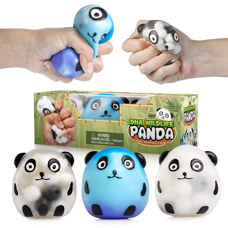 YoYa Toys Panda DNA Balls - Fidget Toy Stress Ball - Colorful Soft ...