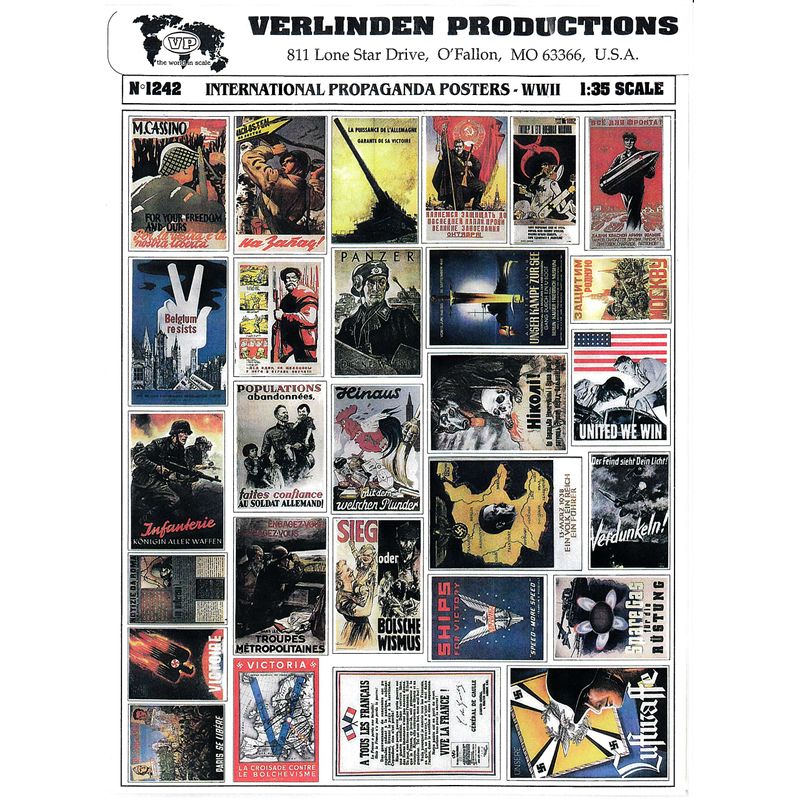 Verlinden VER1242 1:35 International Propaganda Posters WW2 [Model KIT ...