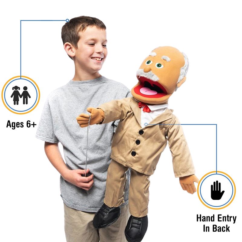 25" Pops, Hispanic Grandfather, Full Body, Ventriloquist Style Puppet ...