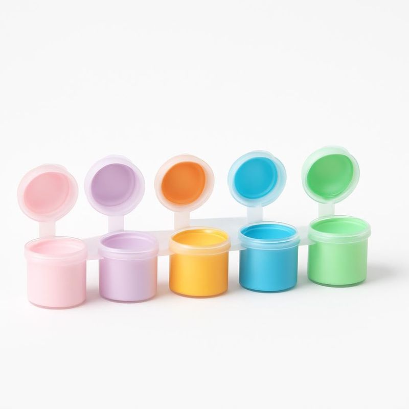 Fitto 6 Pieces 15ml Tempera Set - 6 Washable Paint Colors for Arts and ...