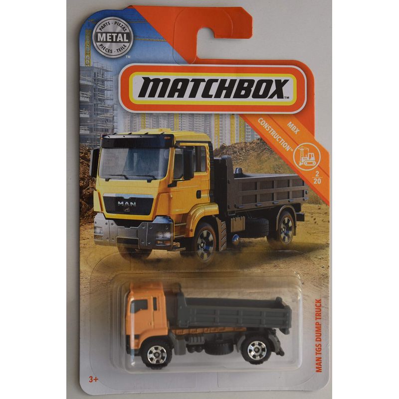 Matchbox Construction Series Man TGS Dump Truck 2/20, Yellow - Online ...