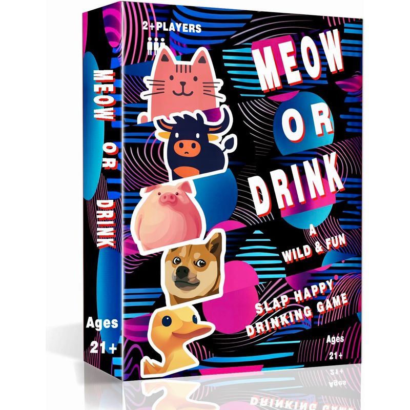 QUEKA KANBAI Meow or Drink -Drinking Games for Adult Parties - Fun ...
