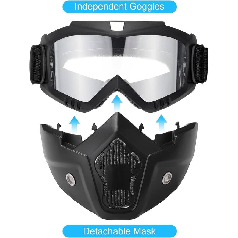 Airsoft Helmet and Full Face Mask, PJ Fast Helmet, Removable Anti-Fog ...