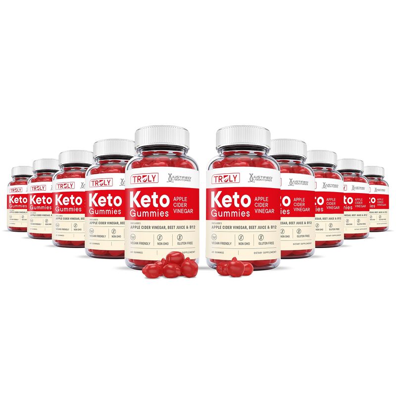 Justified Laboratories (10 Pack) Truly Keto ACV Gummies 1000MG with ...