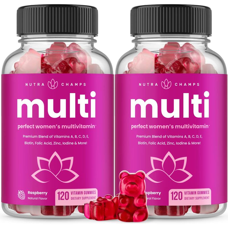 Womens Multivitamin Gummies | Vitamins A, B, C, D, E, Biotin, Folic ...