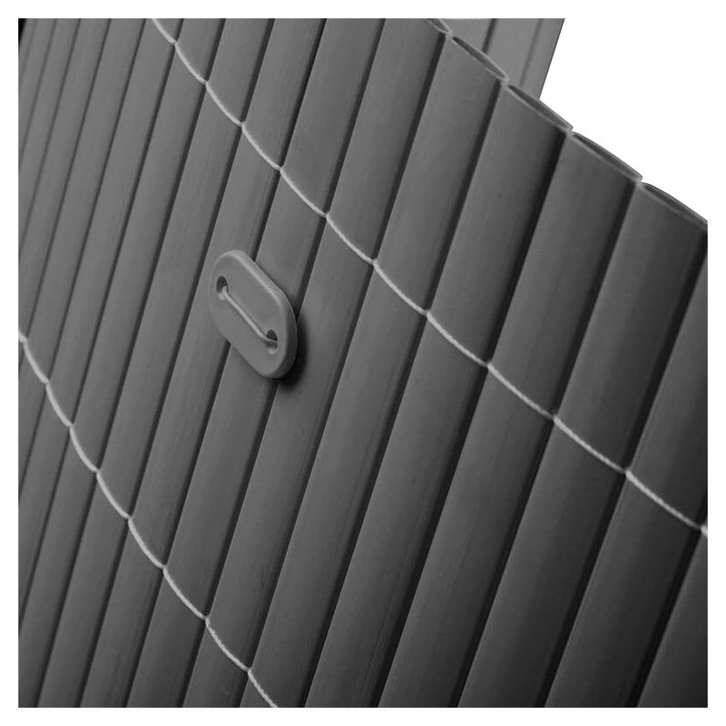 NOOR Privacy Screen Mounting Kit PVC Weatherproof Anthracite Pack of 26 ...