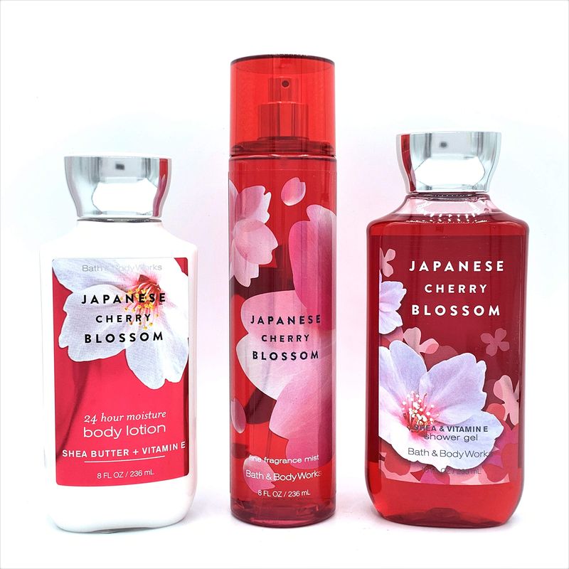 Bath & Body Works (Japanese Cherry Blossom) Gift set Full size - Online Marketplace - EveryMarket