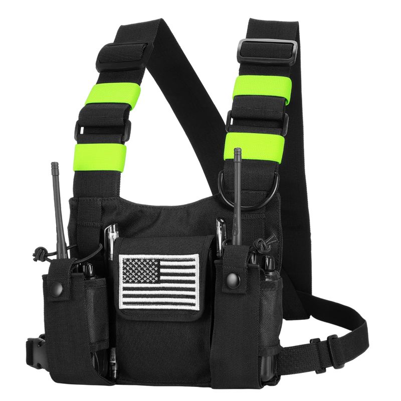 abcGoodefg Radio Chest Harness with Reflective Strips Radio Shoulder ...