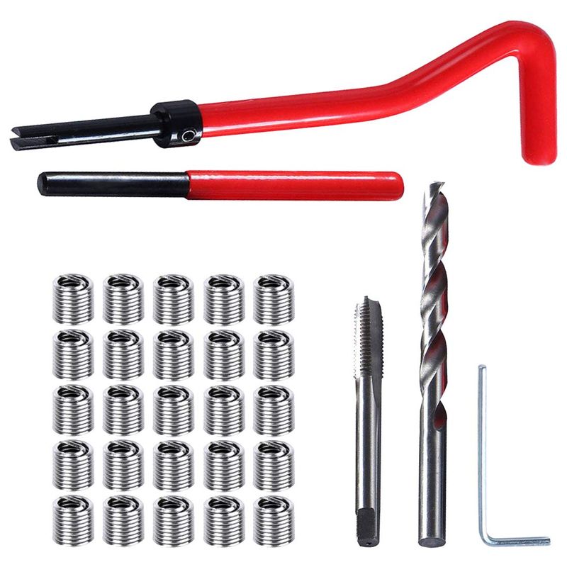 SeonFook Screw Hole Repair Kit M5 Recoil Kit Helisert Recoil Stainless ...