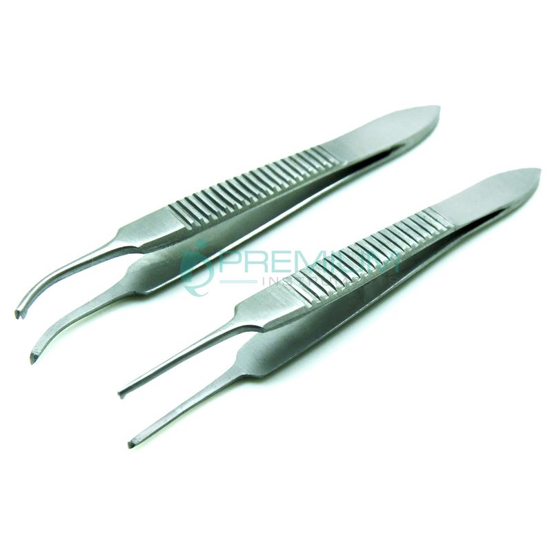 Micro Iris Forceps 2.5" Kocher Straight & Curved 0.5mm Veterinary ...