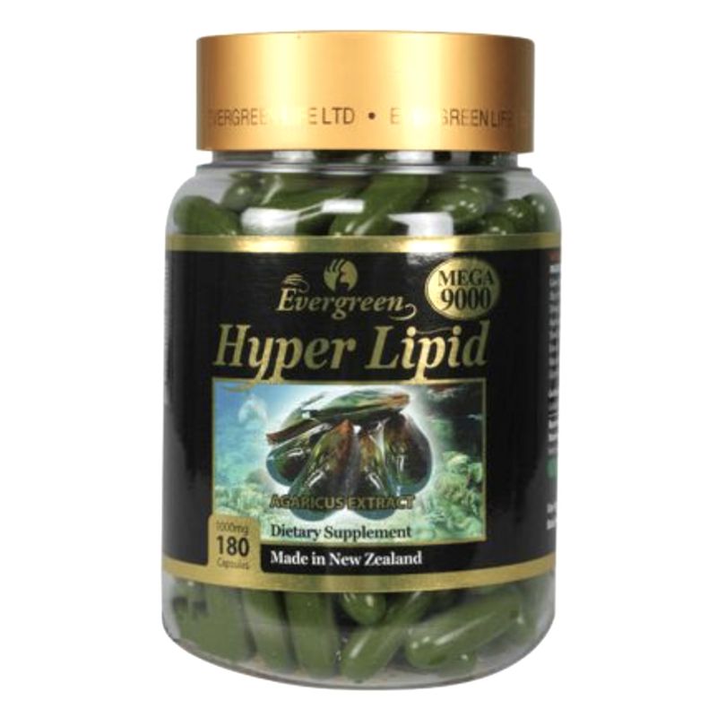 HYPERLIPID / Hyper LIPID EVERGREEN NEW ZEALAND MEGA 9000 180 Softgel ...