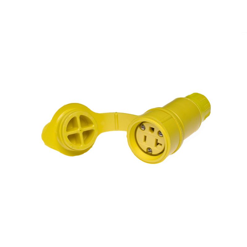 Woodhead 15W33 Watertite Wet Location Straight Blade Connector, Yellow ...