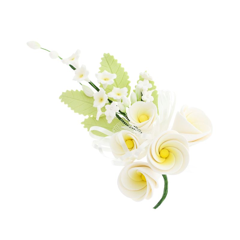 Global Sugar Art Frangipani Spray Sugar Cake Flower Cake Topper Large ...