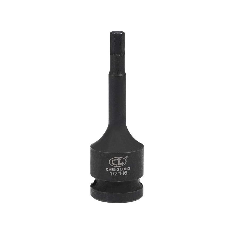 TOP-VIGOR Impact Hex Bit Socket, 1/2" Drive x H6 (6mm) Allen Key Socket ...
