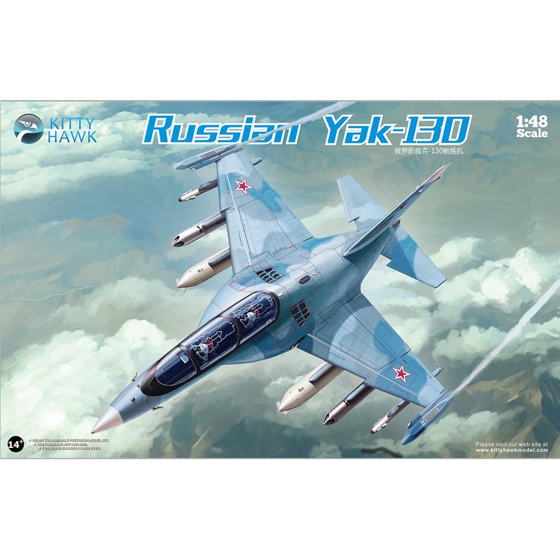 Kitty Hawk KH80157 1:48 New Russian Aircraft Yak 130 Plastic Model ...