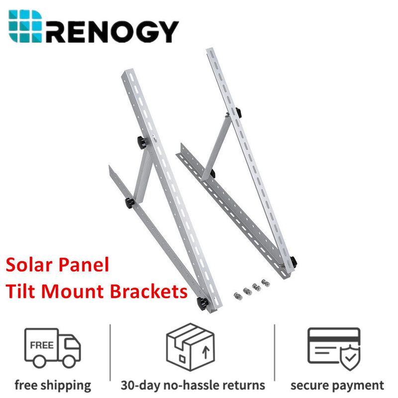 Renogy 28in Adjustable Solar Panel Mount Brackets, for RV, Roof, Boat ...