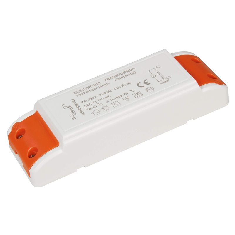 McShine - Dimmbarer, Elektronischer Halogen-Trafo | 10-120W | Eingang 230V -> Ausgang 12V ...