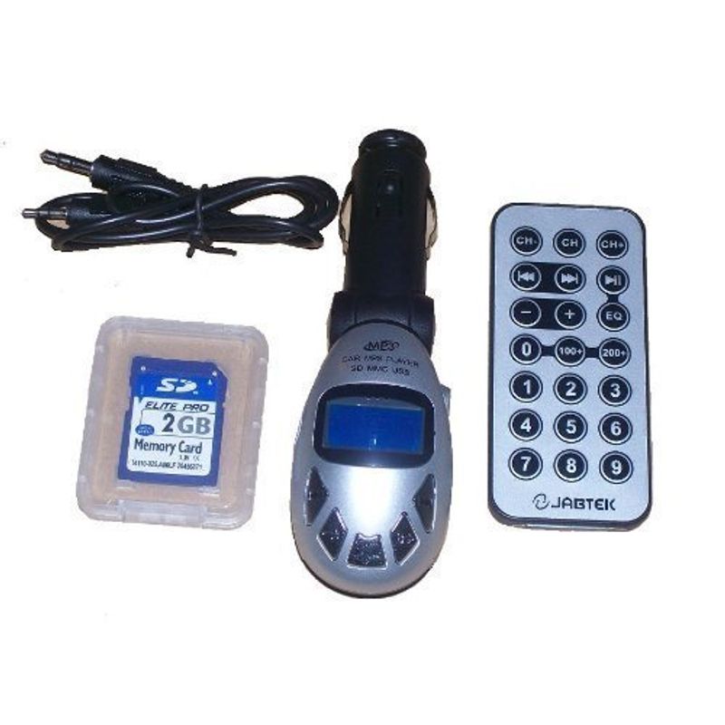 Car Mp3 Player/modulator & 2GB SD Card included Silver by JABTEK ...