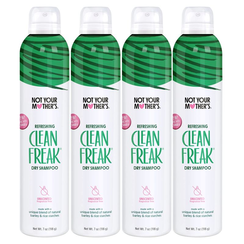 Not Your Mother's Clean Freak Unscented Dry Shampoo (4-Pack) - 7 oz ...