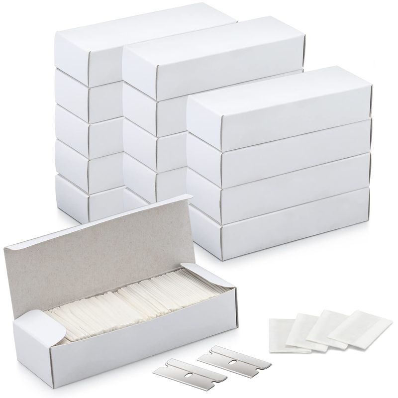 REXBETI 1400PCS Single Edge Razor Blades, Industrial Razor Blades, Box ...