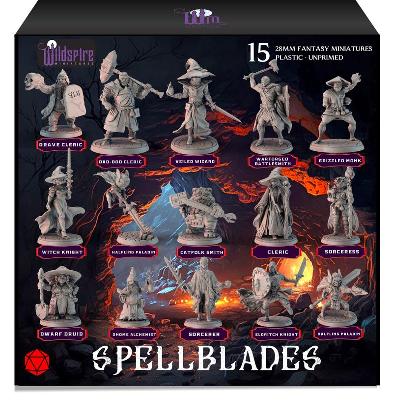 Wildspire Spellblade - Heroes & NPC Characters for DND Miniatures Bulk ...