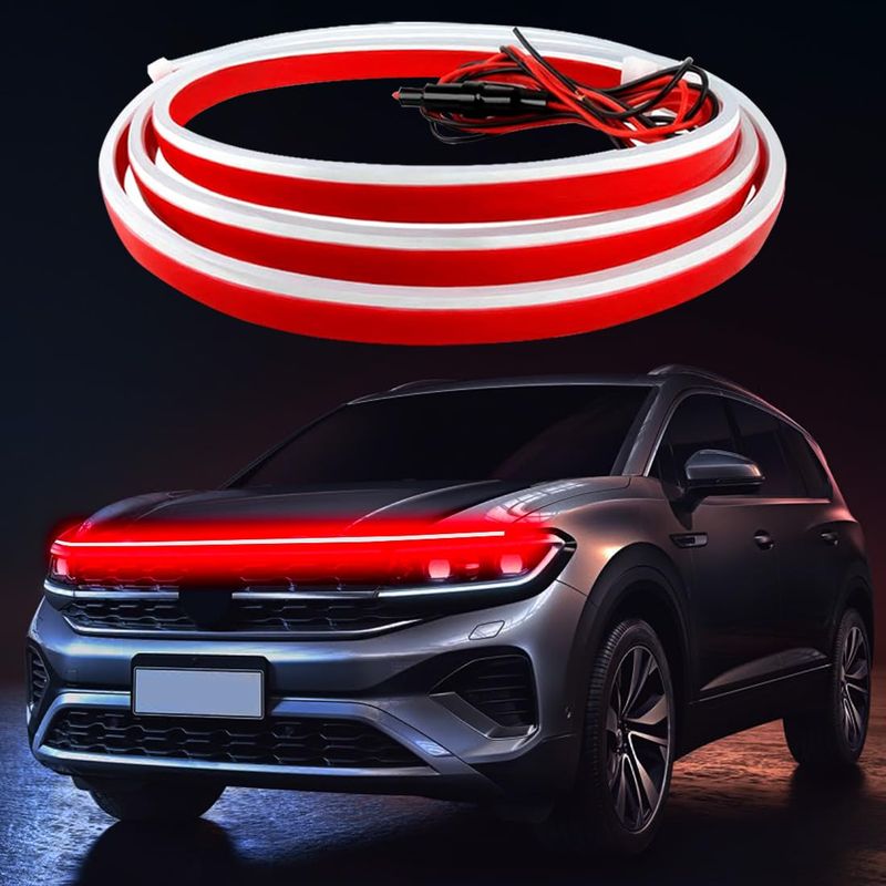 Car Hood Light Strip,Dynamic Car LED Strip Light,70 Inches Car LED ...
