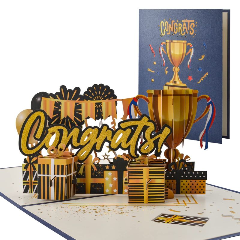 Pop-Up Greeting Card, 3D Greeting Card, Graduation Card, 3D Pop Up Card ...